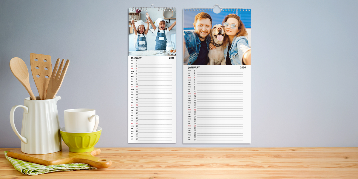 Custom Kitchen Calendar with Your Photos | My Picture UK