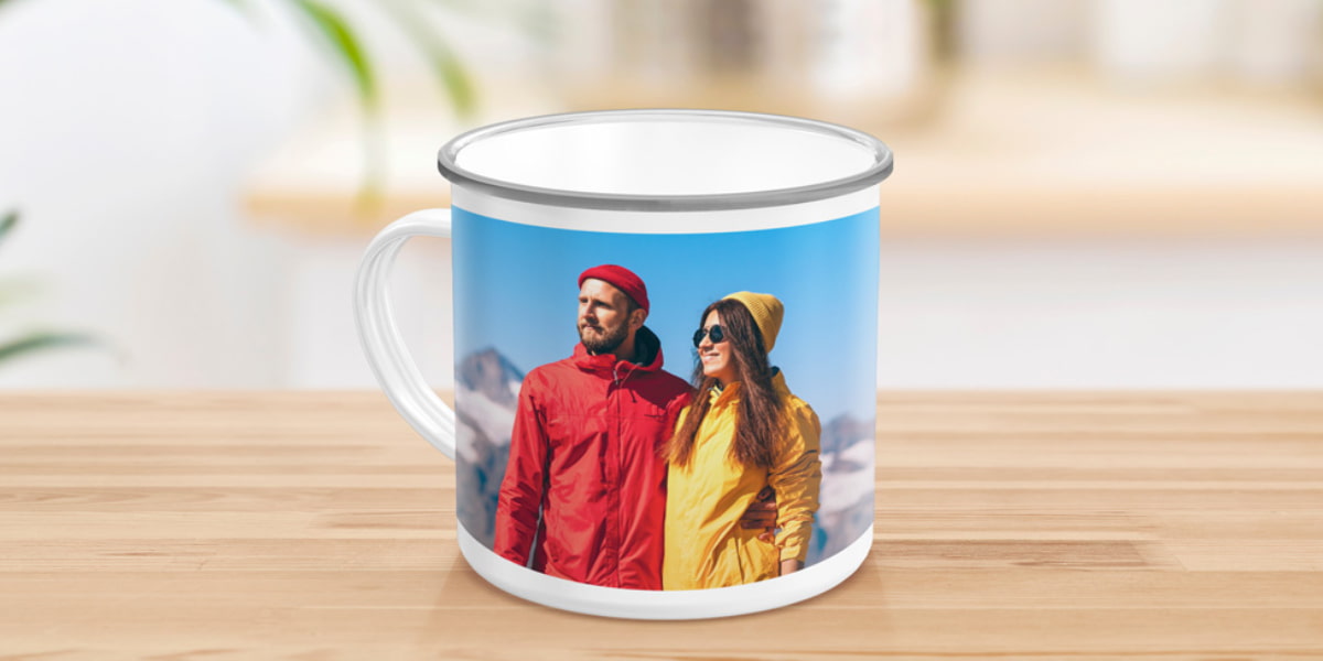 Personalised Enamel Mugs with Photo 75% OFF | My Picture UK