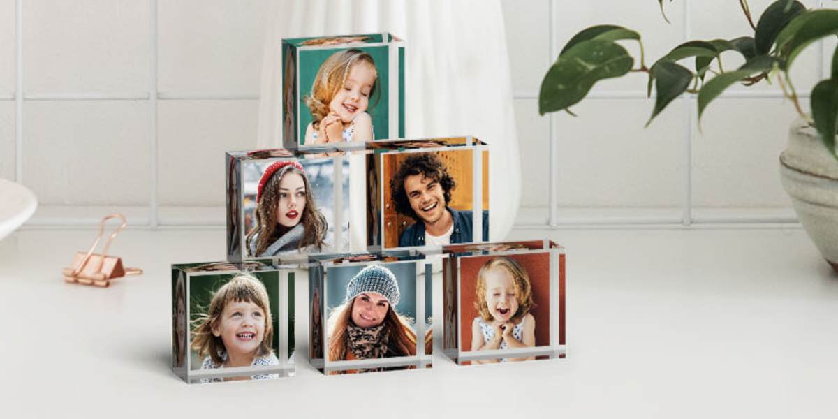 Mini Acrylic Blocks: Photo Display Squares | canvasonsale.com